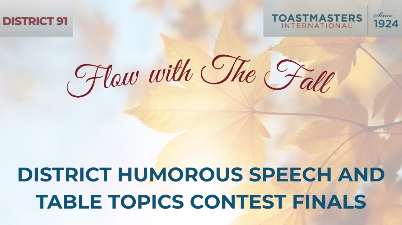 Autumn Contests - D91 Toastmasters Event Tickets